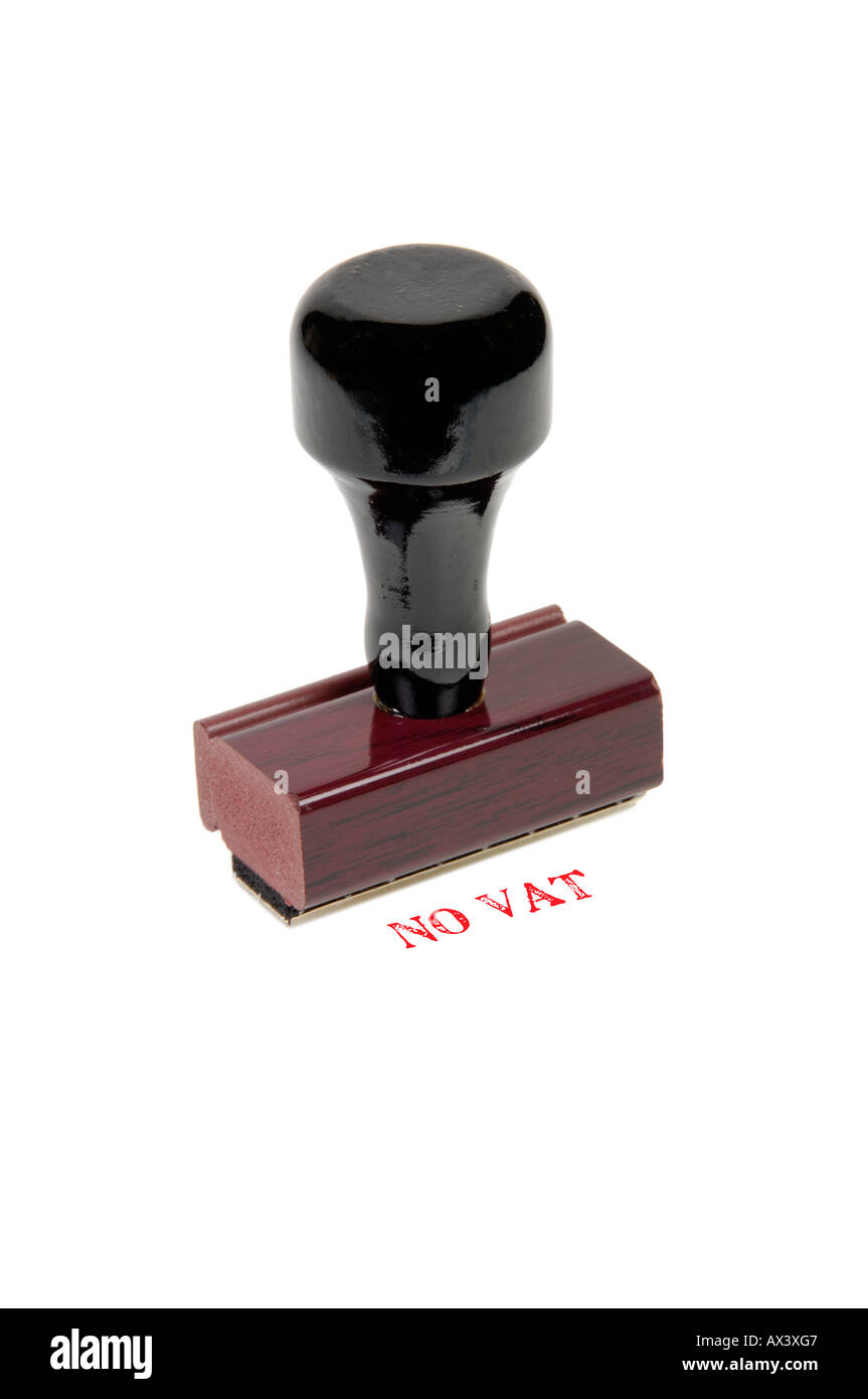 No VAT Rubber stamp Stock Photo - Alamy