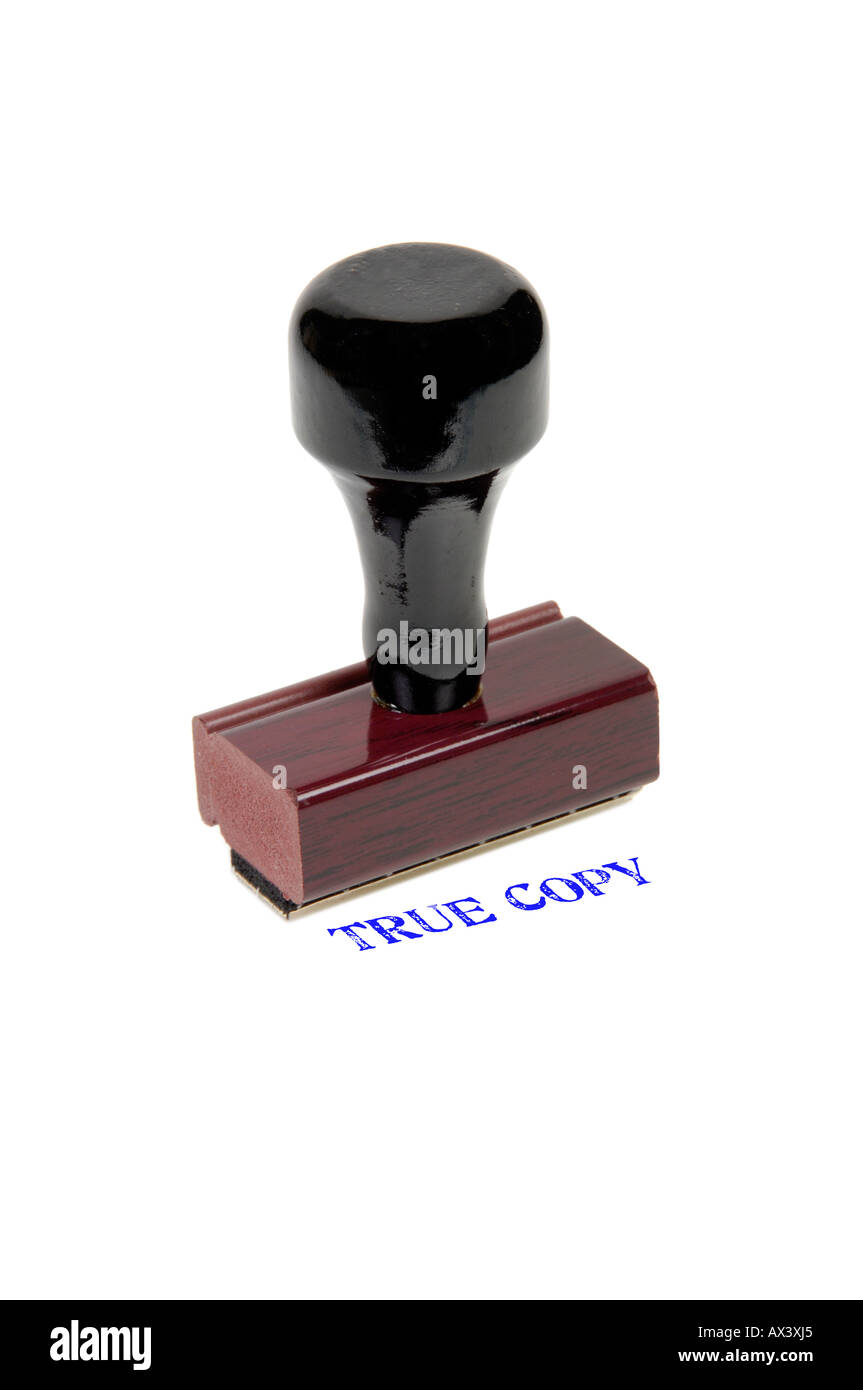True copy rubber stamp hi-res stock photography and images - Alamy