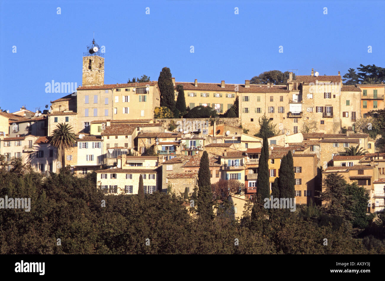 Riviera village of Chateauneuf de Grasse Alpes-MAritimes 06 French ...