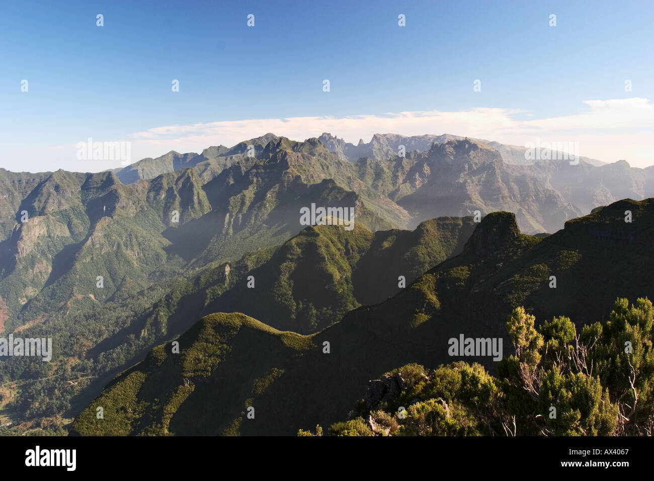 Pinaculo and central mountains Madeira Stock Photo - Alamy