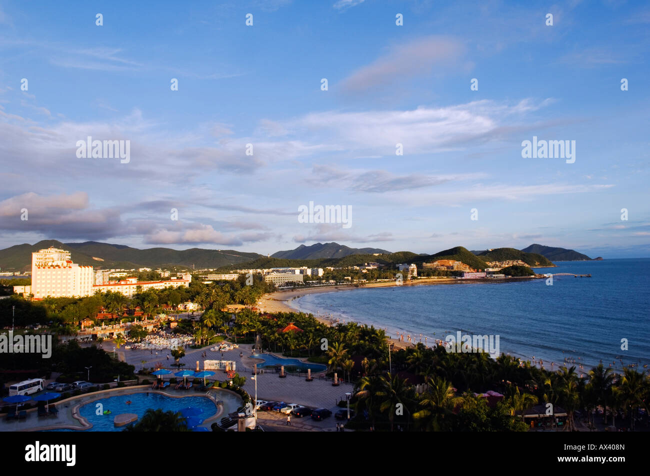 China, Hainan Province, Hainan Island, Sanya City. Dadonghai Beach ...