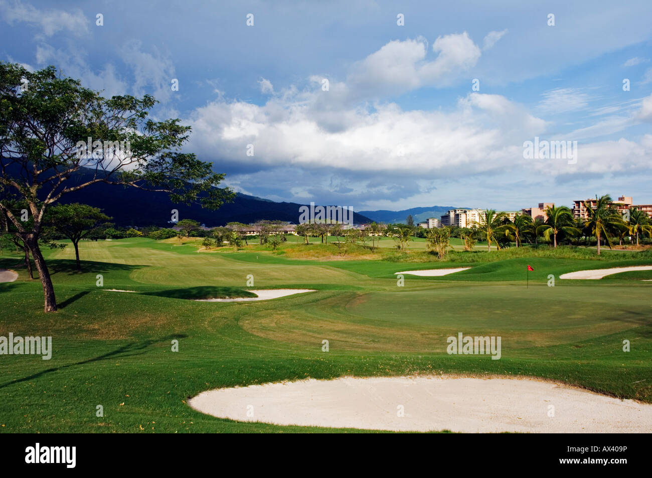 China, Hainan Province, Hainan Island, Sanya City. Yalong Bay Golf ...