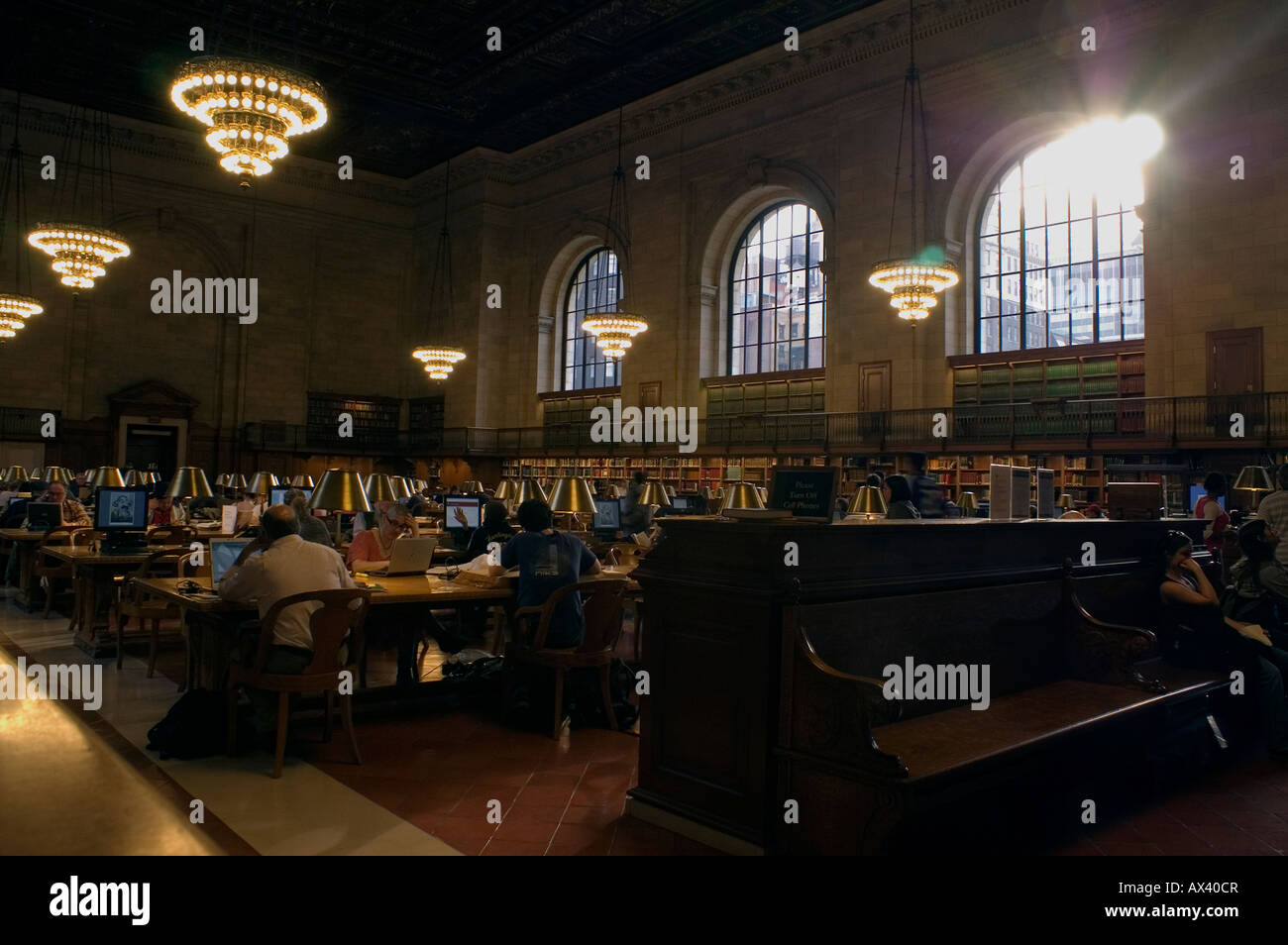 Rose Reading Room, New York library Stock Photo - Alamy