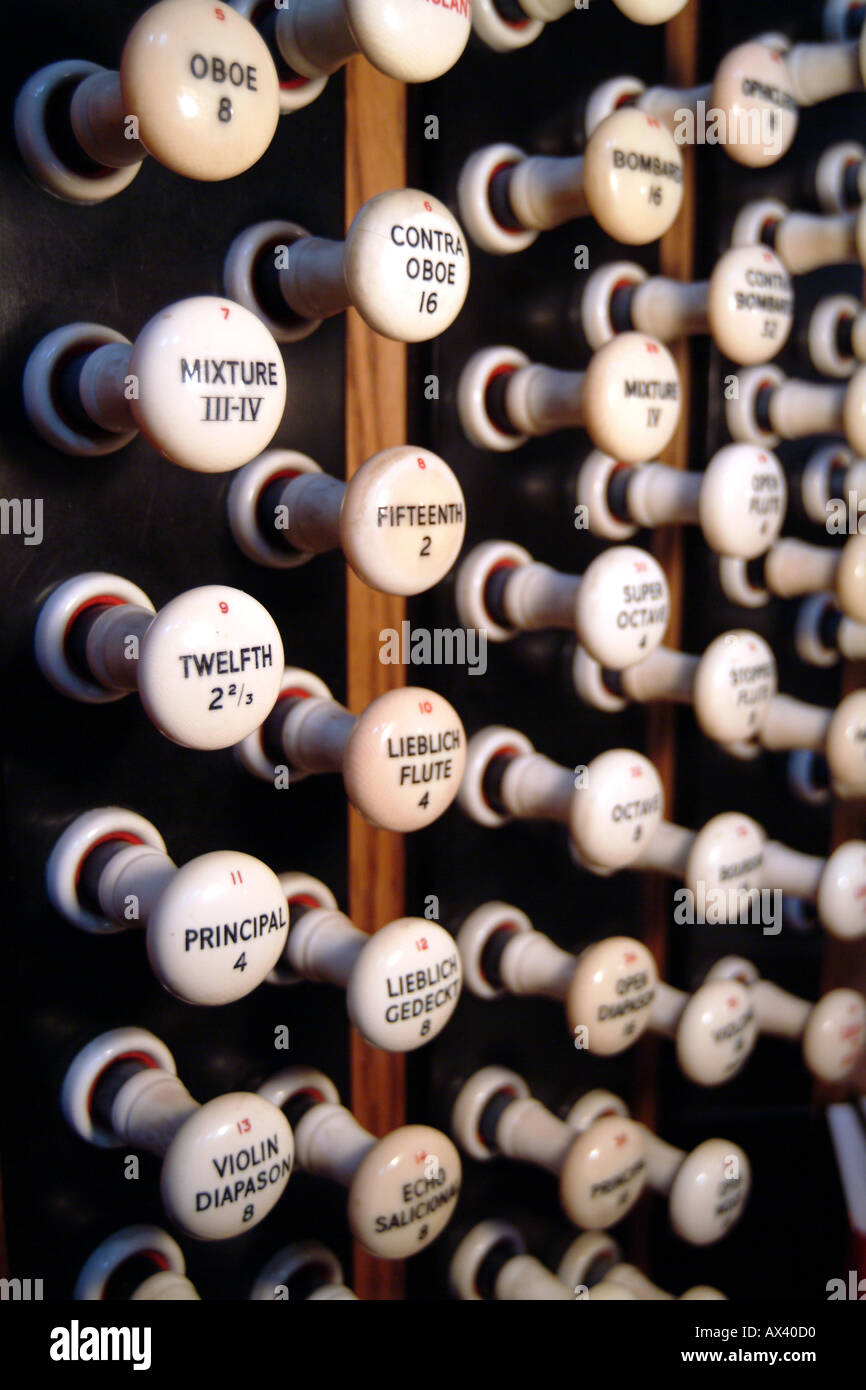 Organ stops hi-res stock photography and images - Alamy
