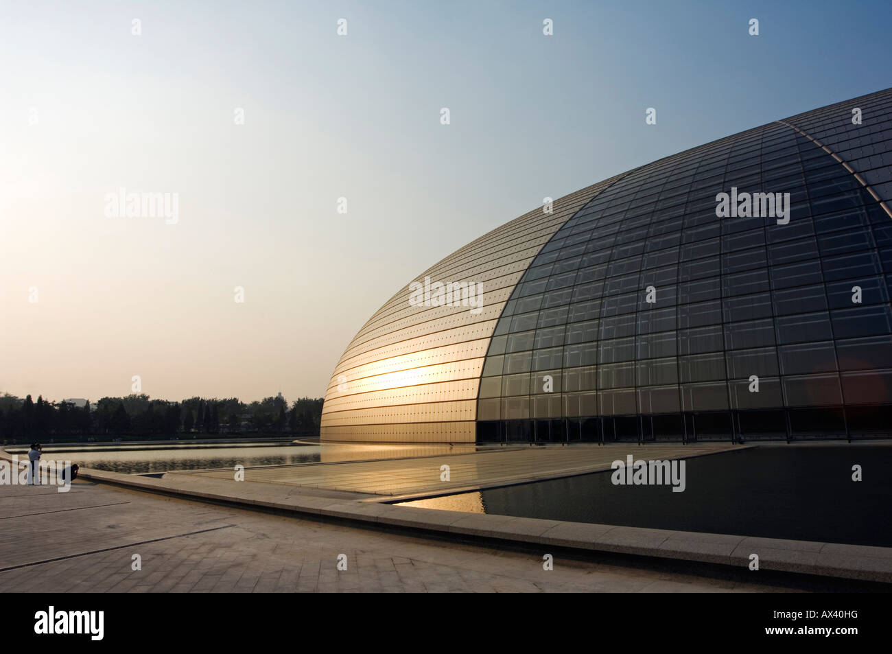 China, Beijing. The National Grand Theatre Opera House also known as ...