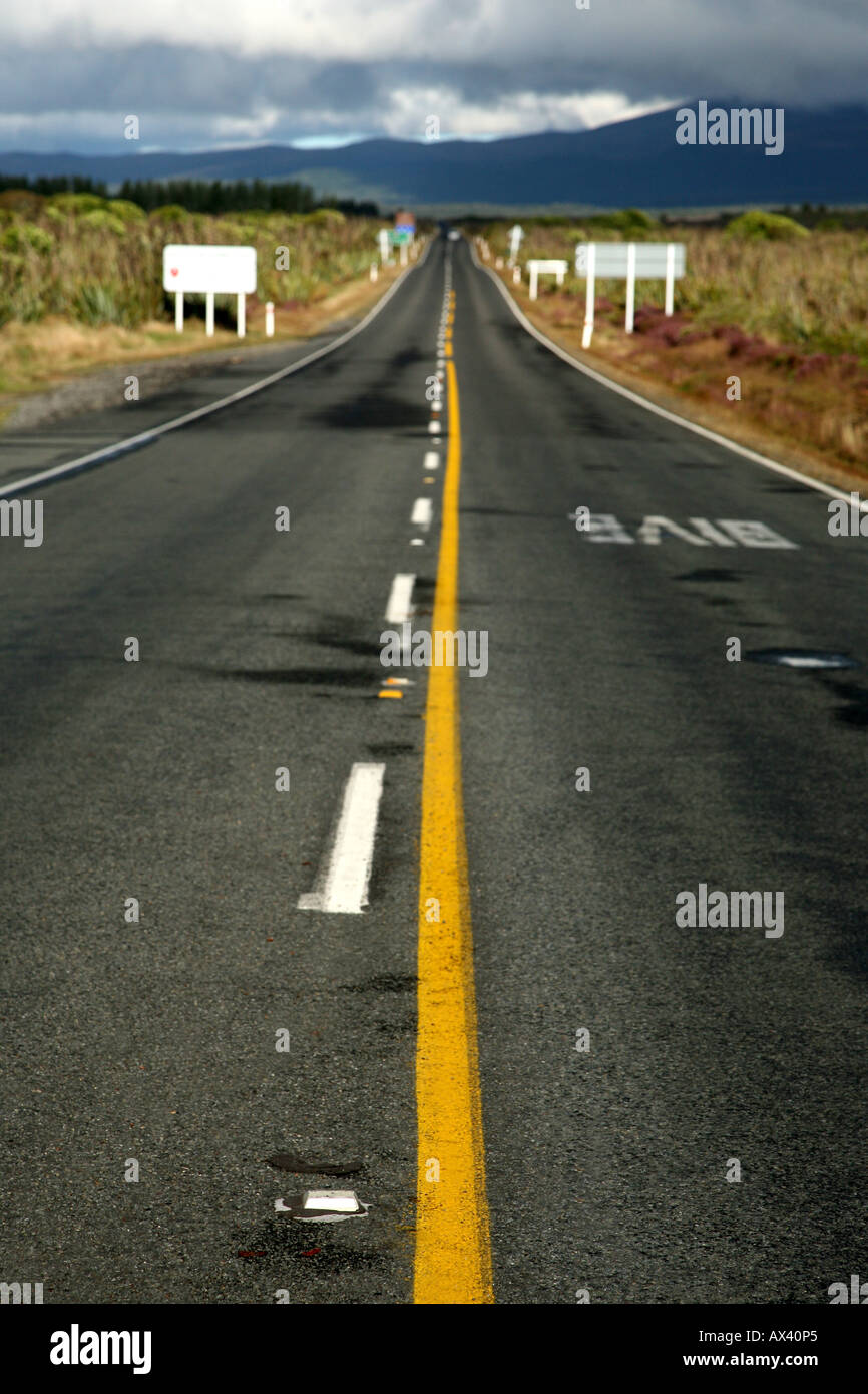 State highway, National Park, New Zealand Stock Photo - Alamy