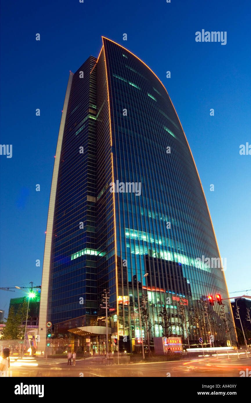 China, Beijing, Haidian district. Zhongguancun Plaza modern ...