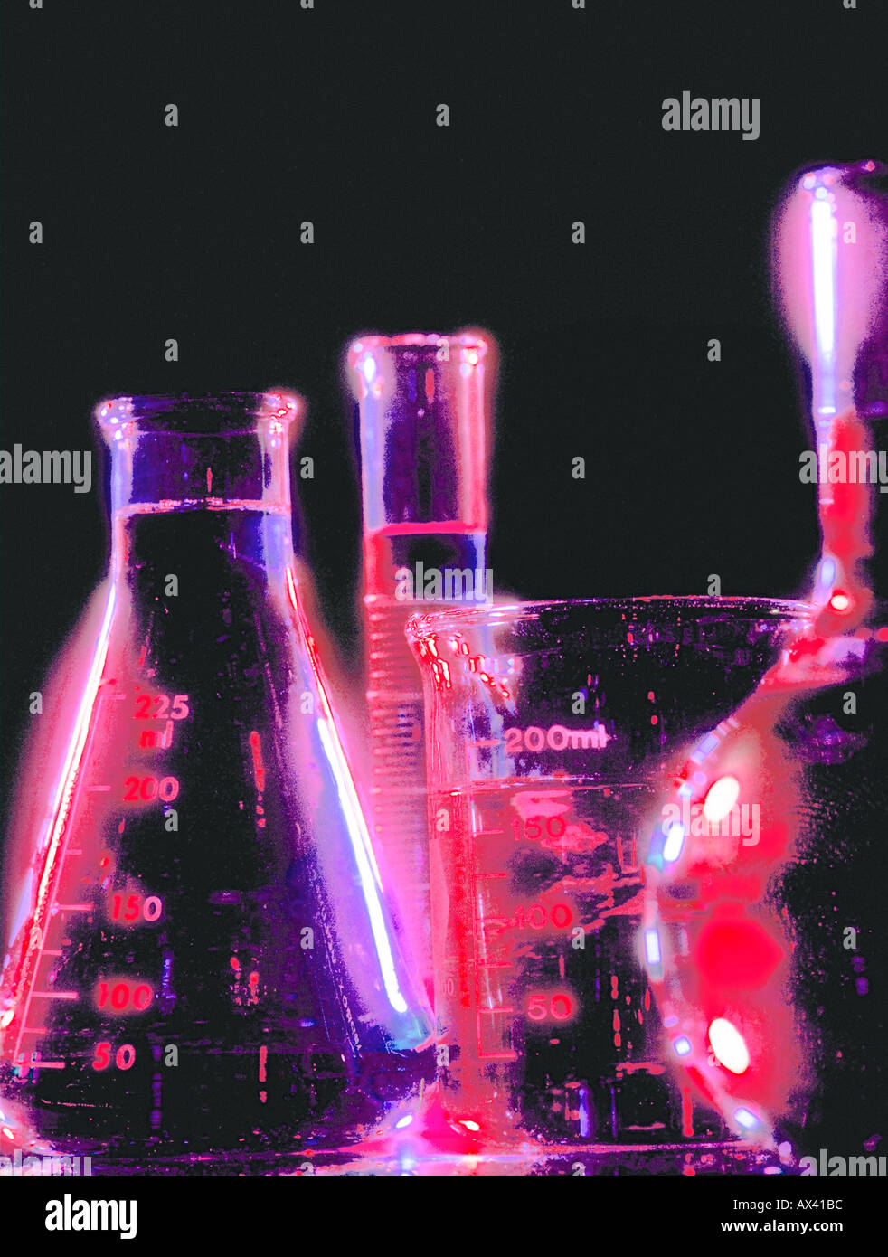 Beakers flask hi-res stock photography and images - Alamy