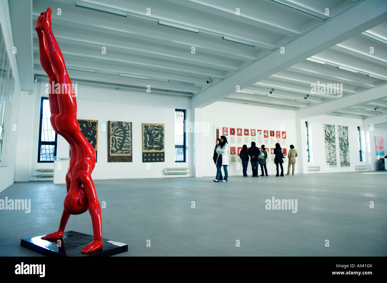 China, Beijing. A gallery exhibition at Factory 798 Art district Stock ...