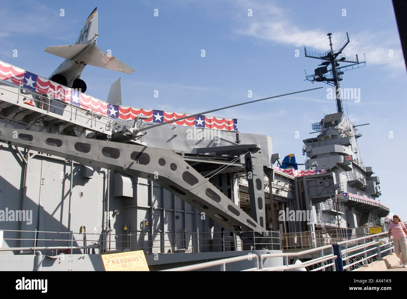 Exhibits on The former US Navy aircraft carrier USS Lexington now a ...