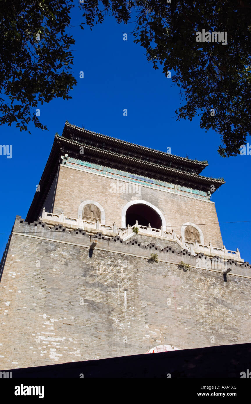 China, Beijing, The Bell Tower. Originally built in 1273 marking the ...