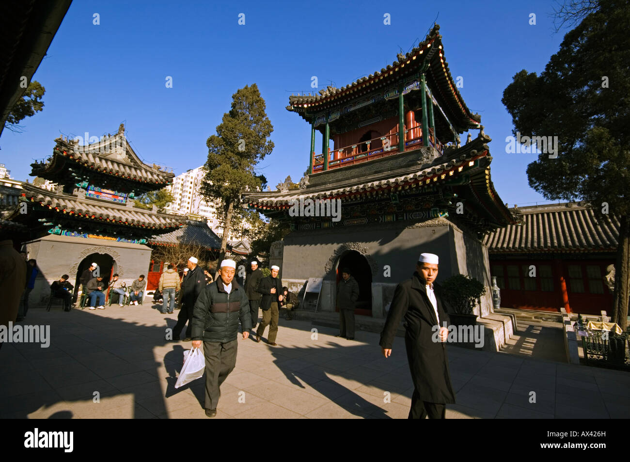 China, Beijing. Muslims at Niujie mosque Stock Photo - Alamy