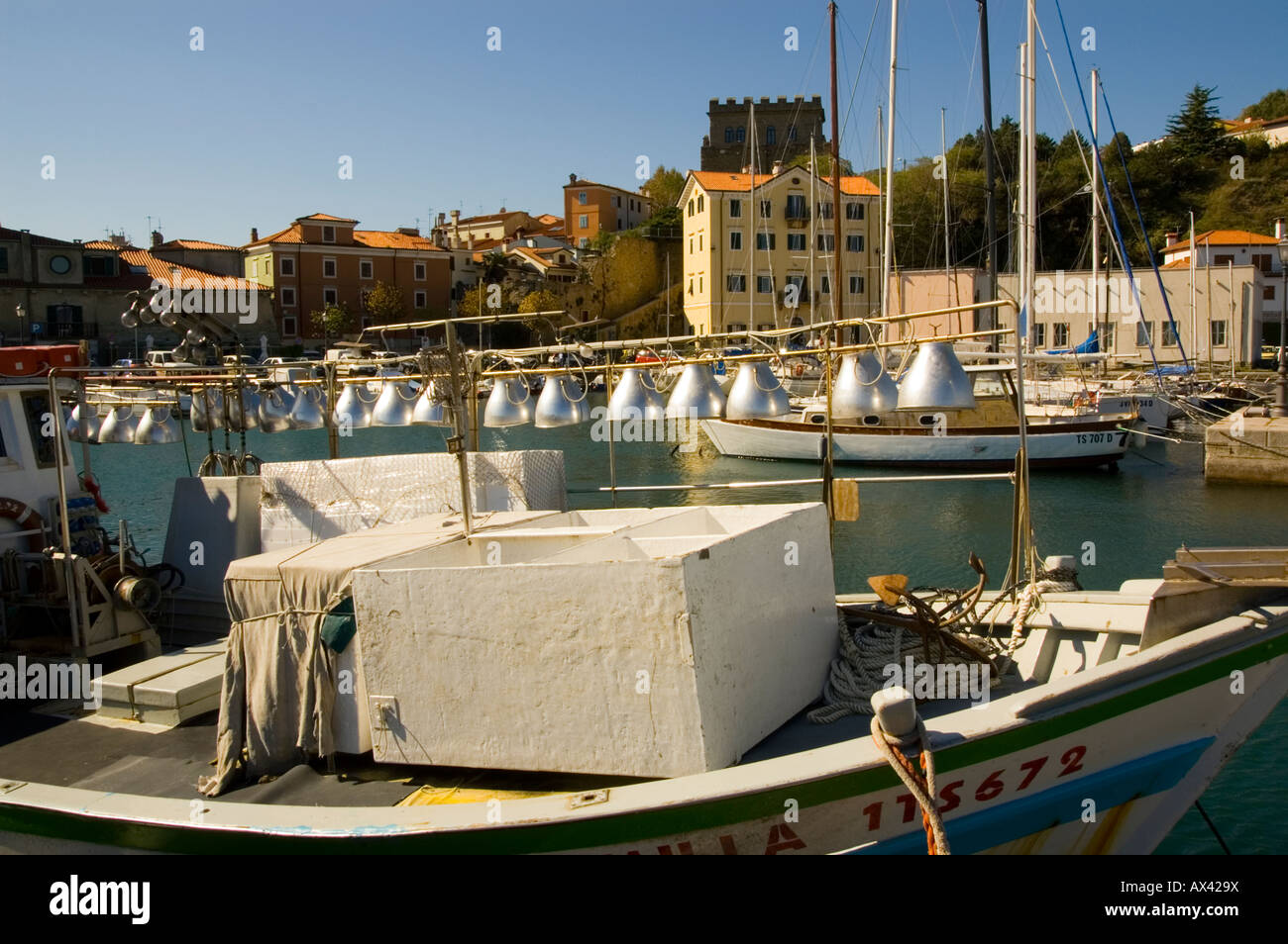 Muggia Harbour, Trieste province Italy Stock Photo - Alamy