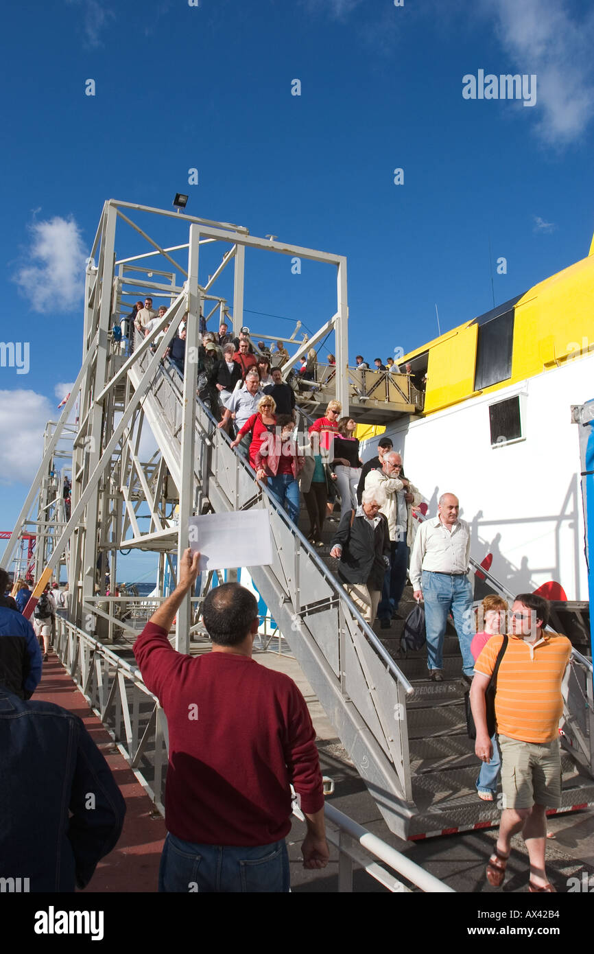 Passengers in ferry benchijigua express hi-res stock photography and ...