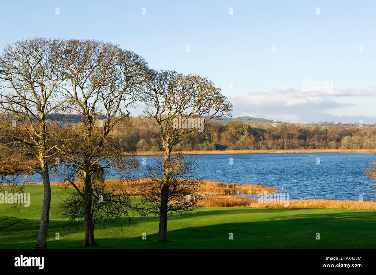 Northern Ireland, Fermanagh, Enniskillen. View over the lake from Lough ...