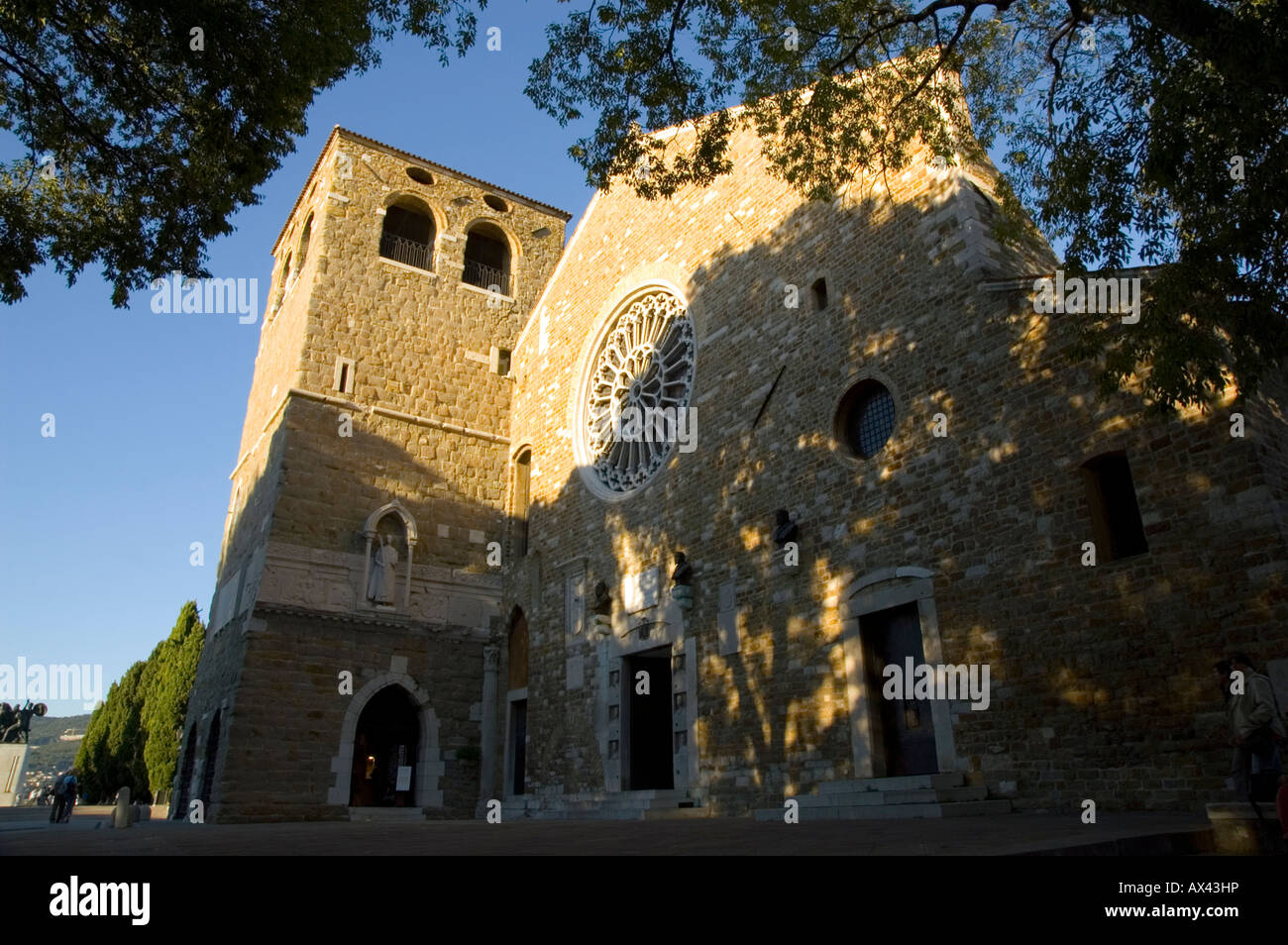 Trieste Cathedral at the top of San Giusto hill Stock Photo - Alamy