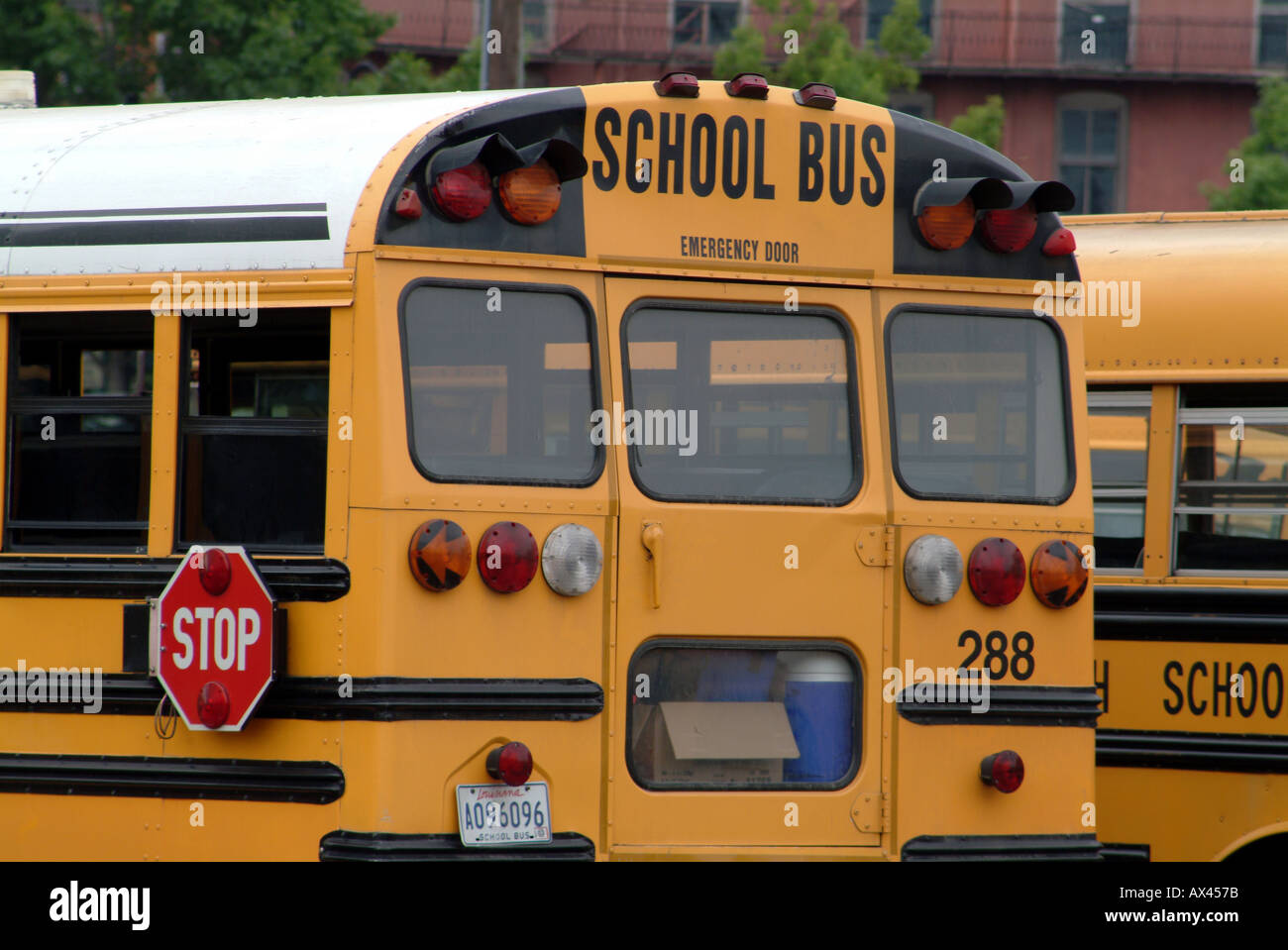 Yellow School Bus USA United States of America Stock Photo - Alamy