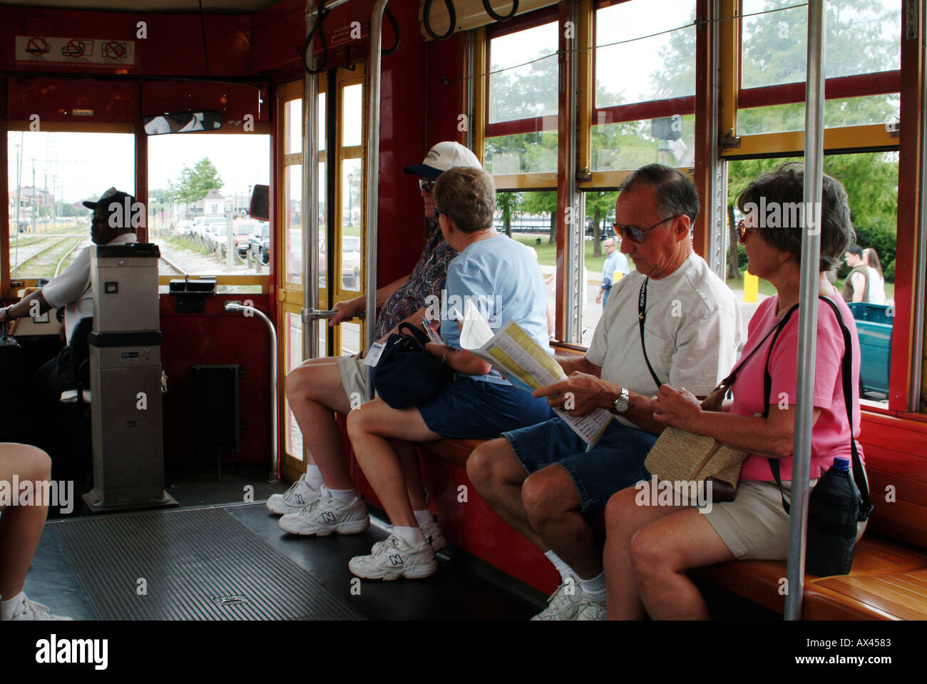 New Orleans Louisiana USA United States Vintage Green Streetcar St ...