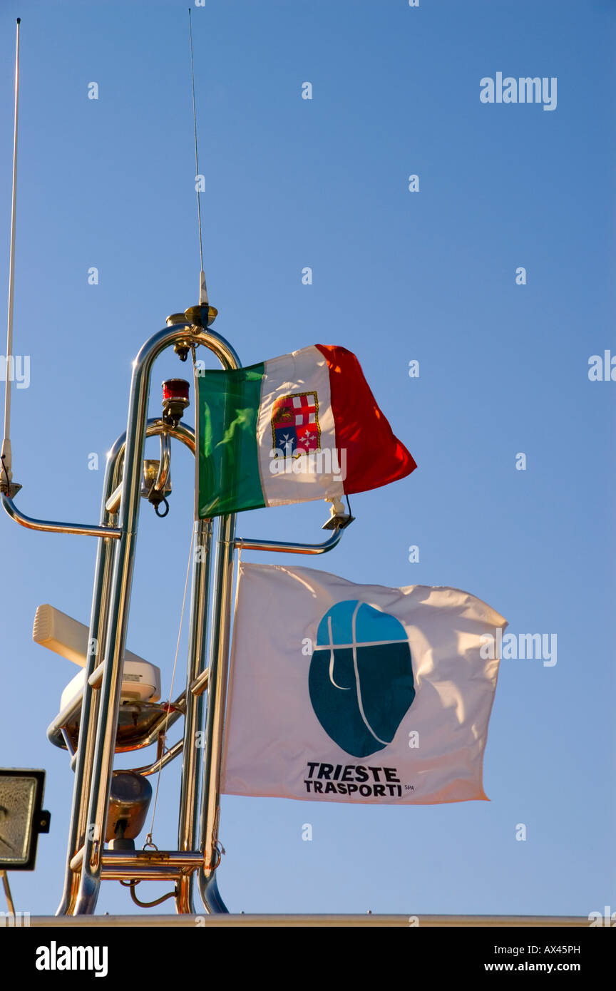 Trieste and Italy flag Stock Photo - Alamy