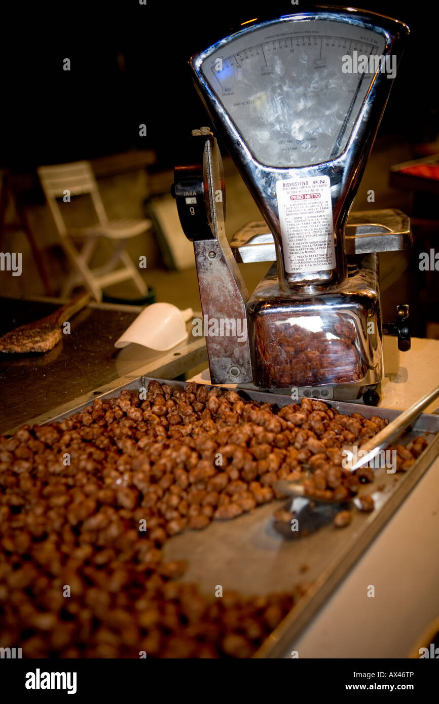 fried almonds at a street shop Stock Photo - Alamy