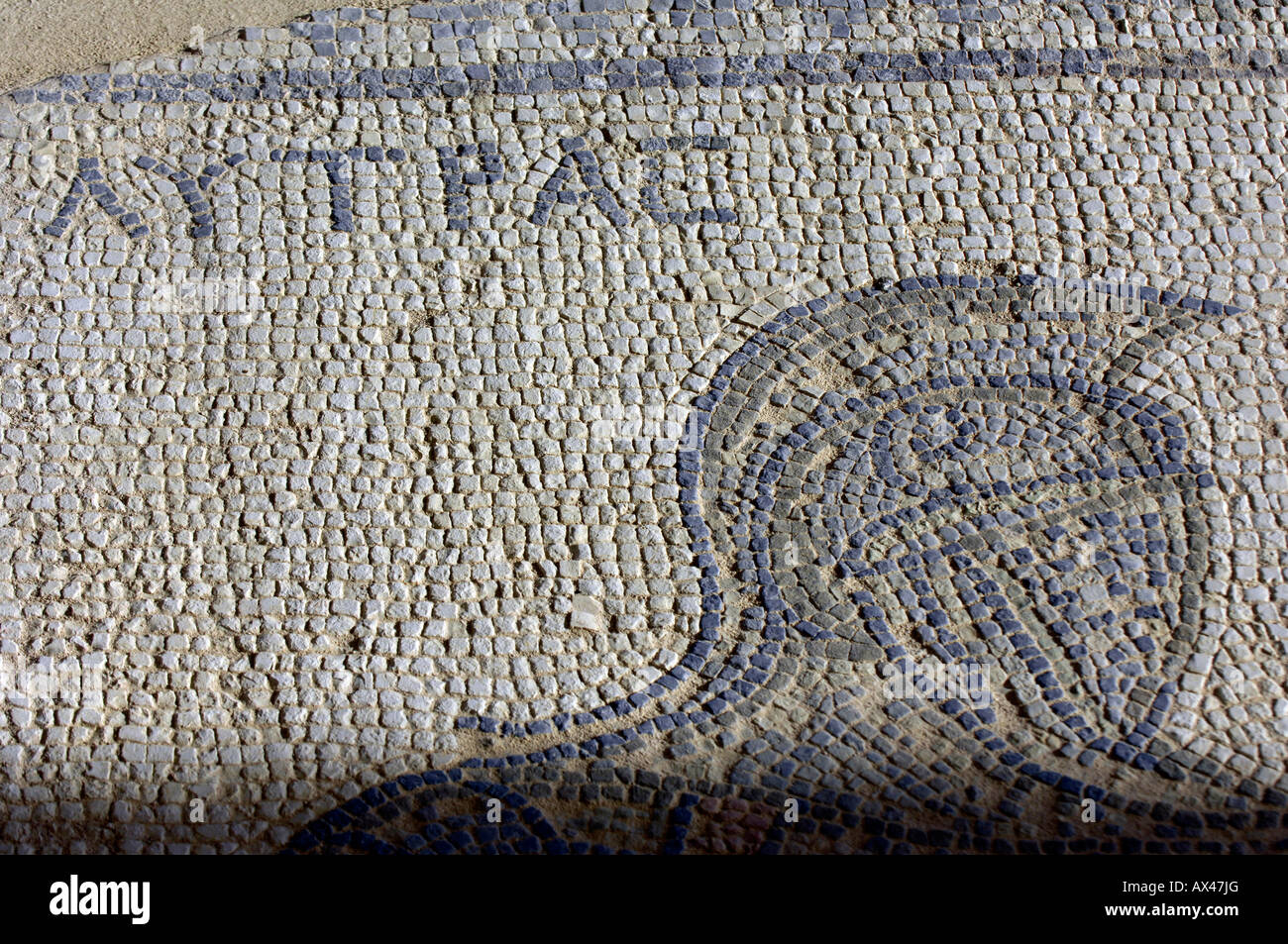 gladiator mosaic kourio curium kourion cyprus roman archaeological site ...
