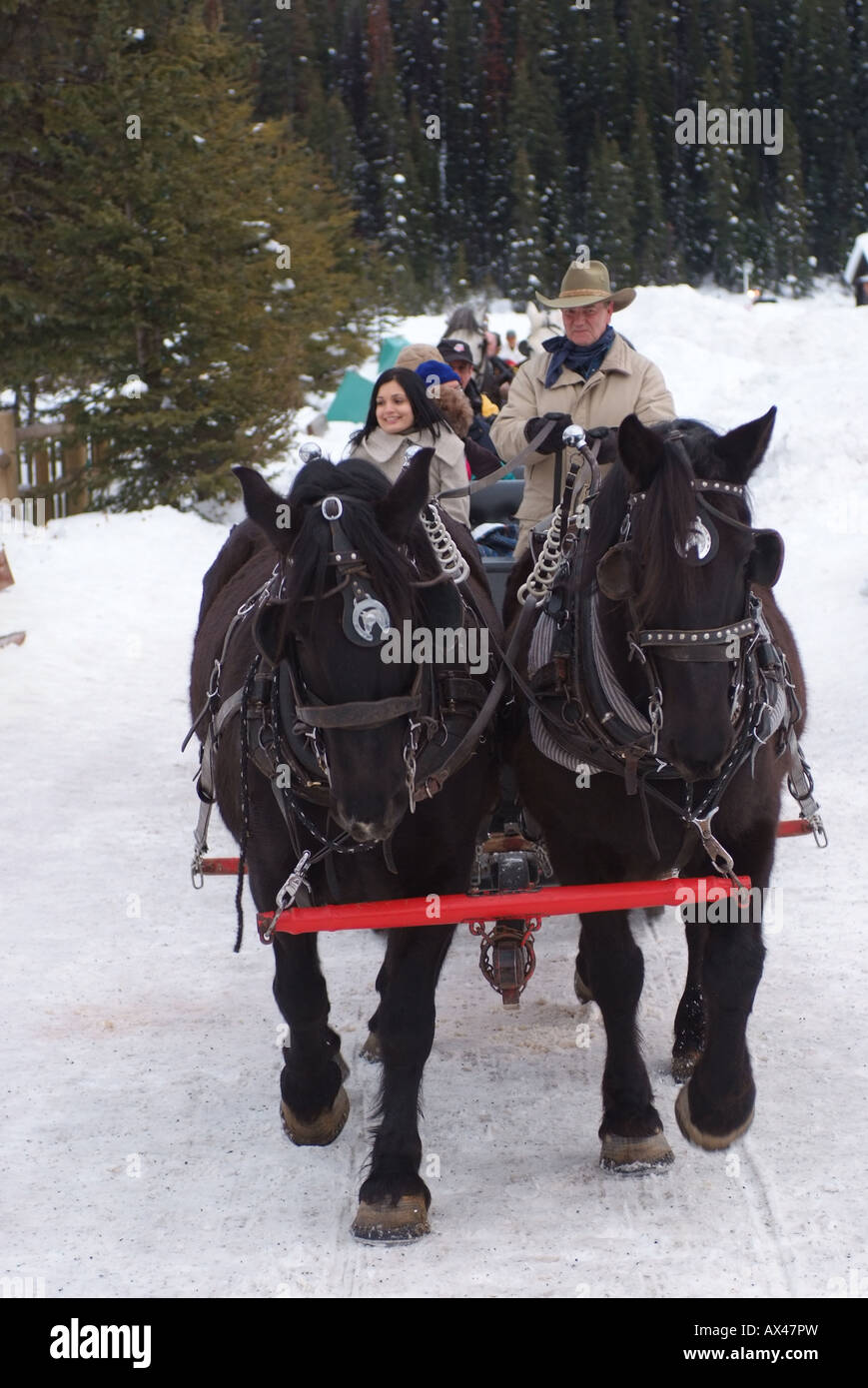 CANADA Alberta Banff Banff National Park Lake Louise Chateau Lake ...