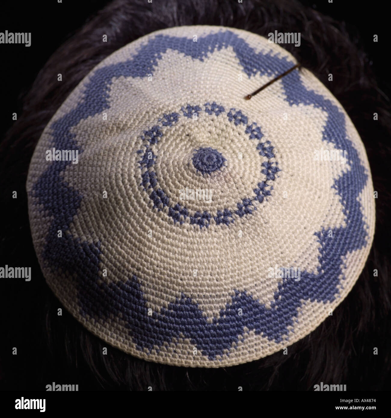Judaica Symbol Kippah Stock Photo - Alamy