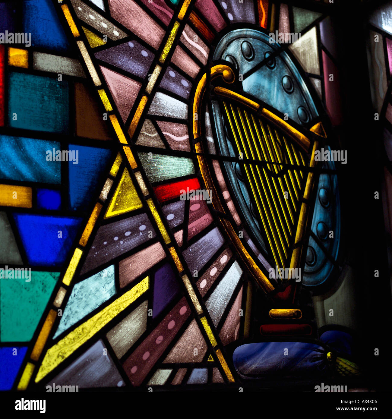 Judaica symbols windows Stock Photo - Alamy