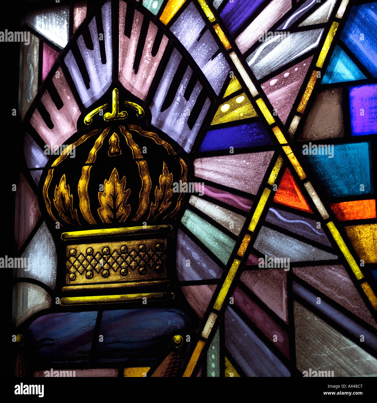Judaica symbols windows Stock Photo - Alamy