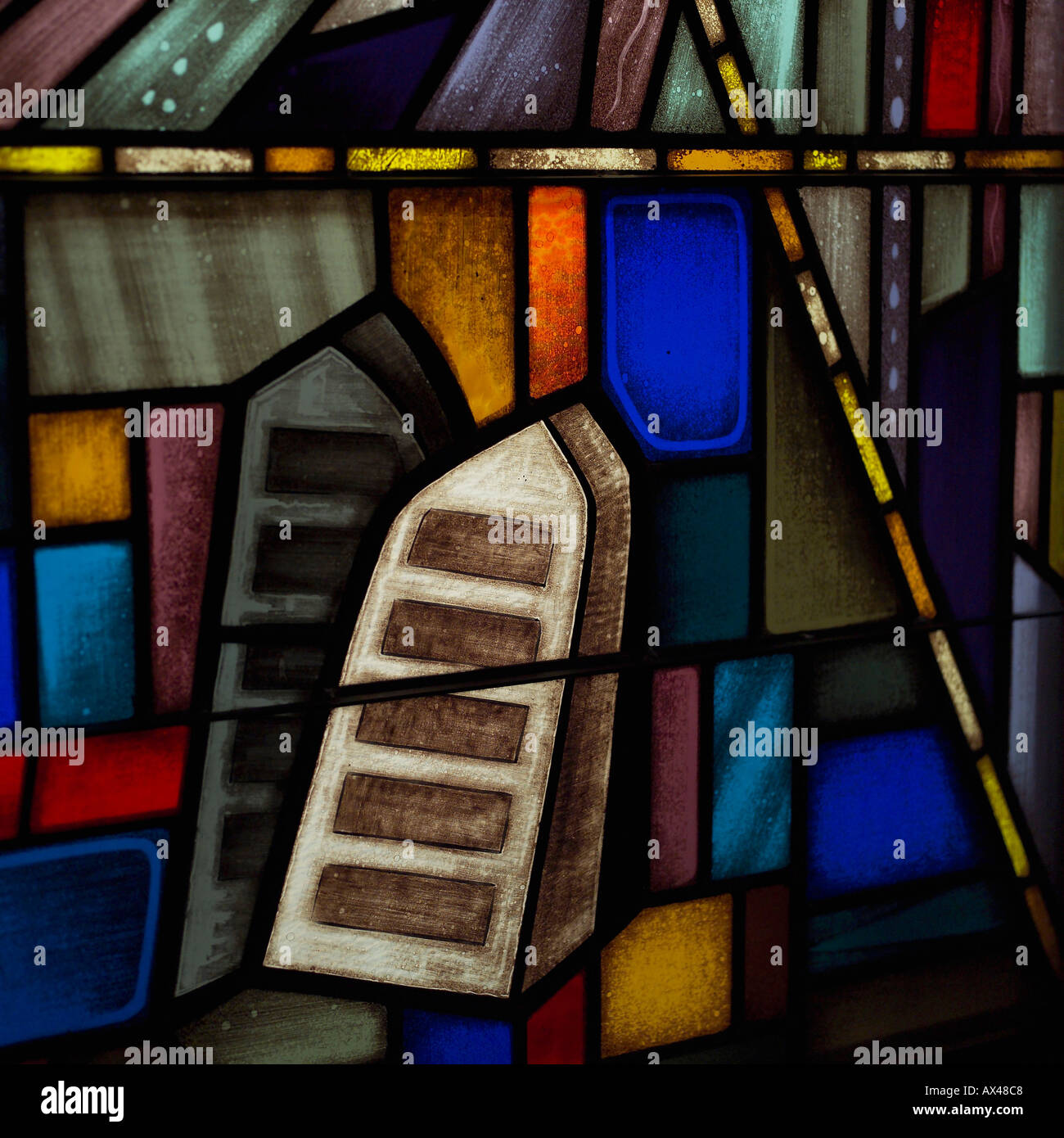Judaica symbols windows Stock Photo - Alamy
