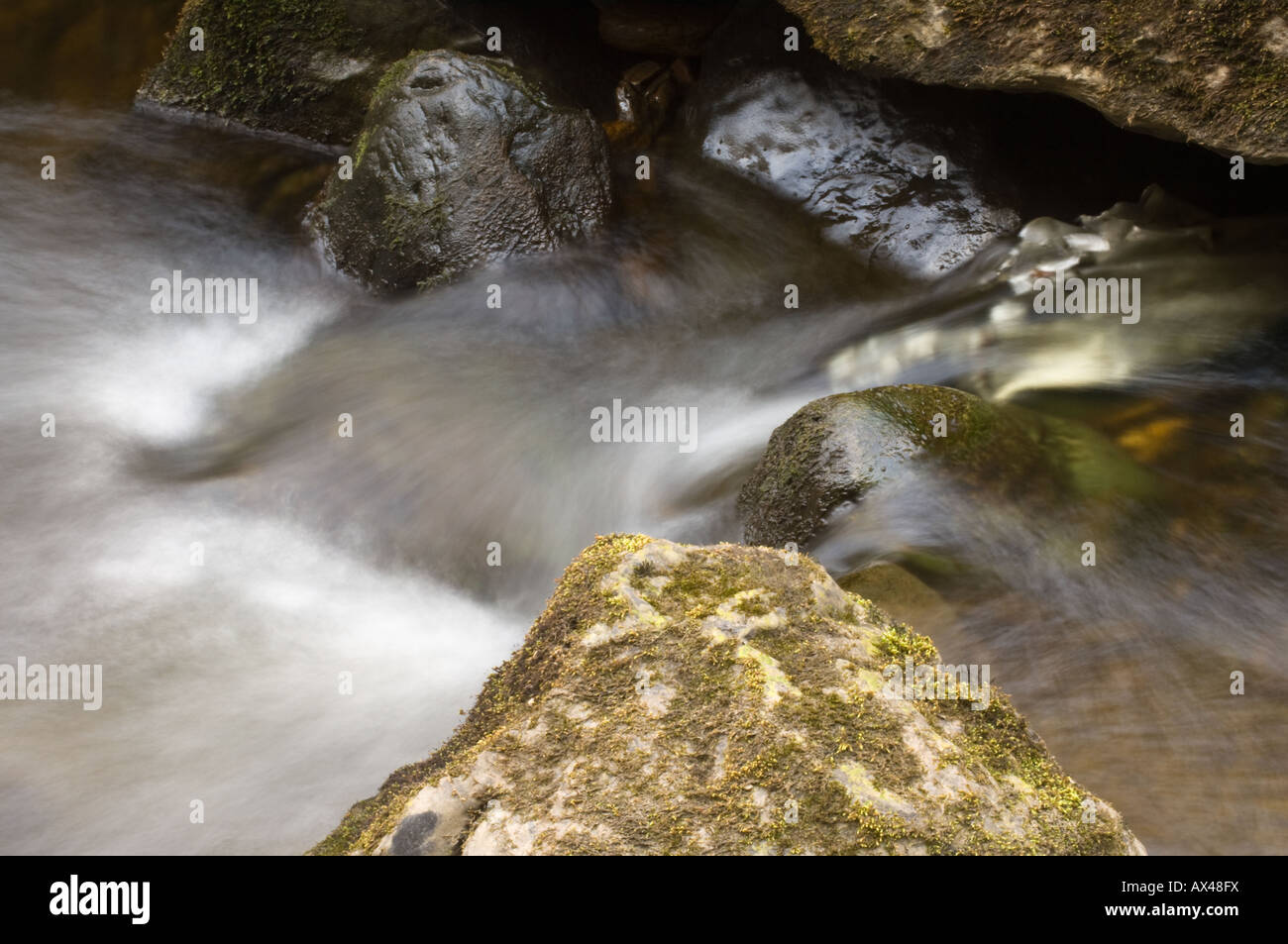 stream running from Hardraw Force Yorkshire, England, UK Stock Photo ...