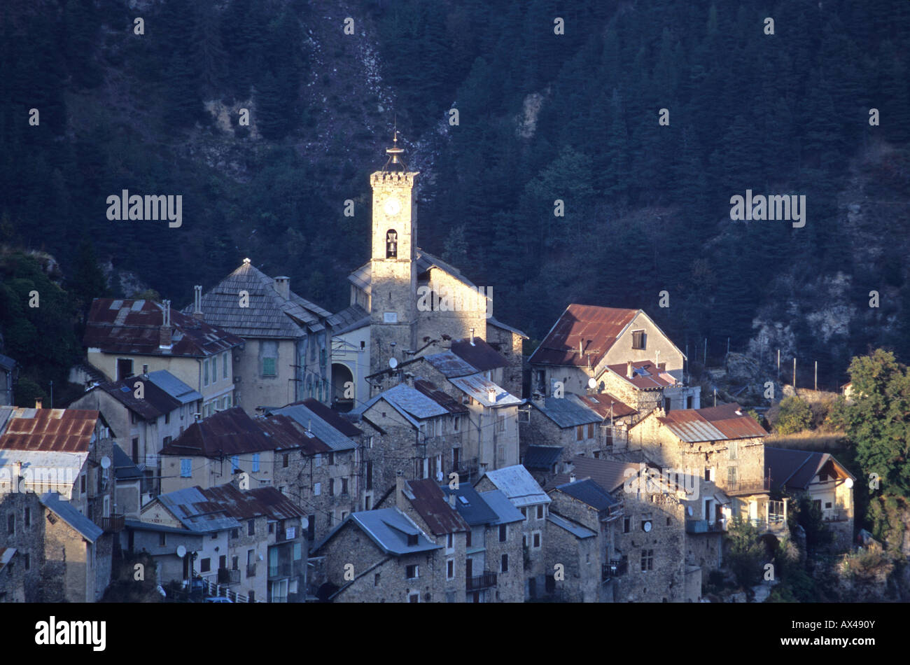 Roubion Mercantour Alpes-Maritimes 06 PACA France Europe Stock Photo ...