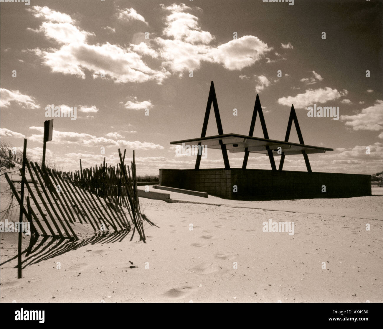 Pavillion on point look out beach Stock Photo - Alamy