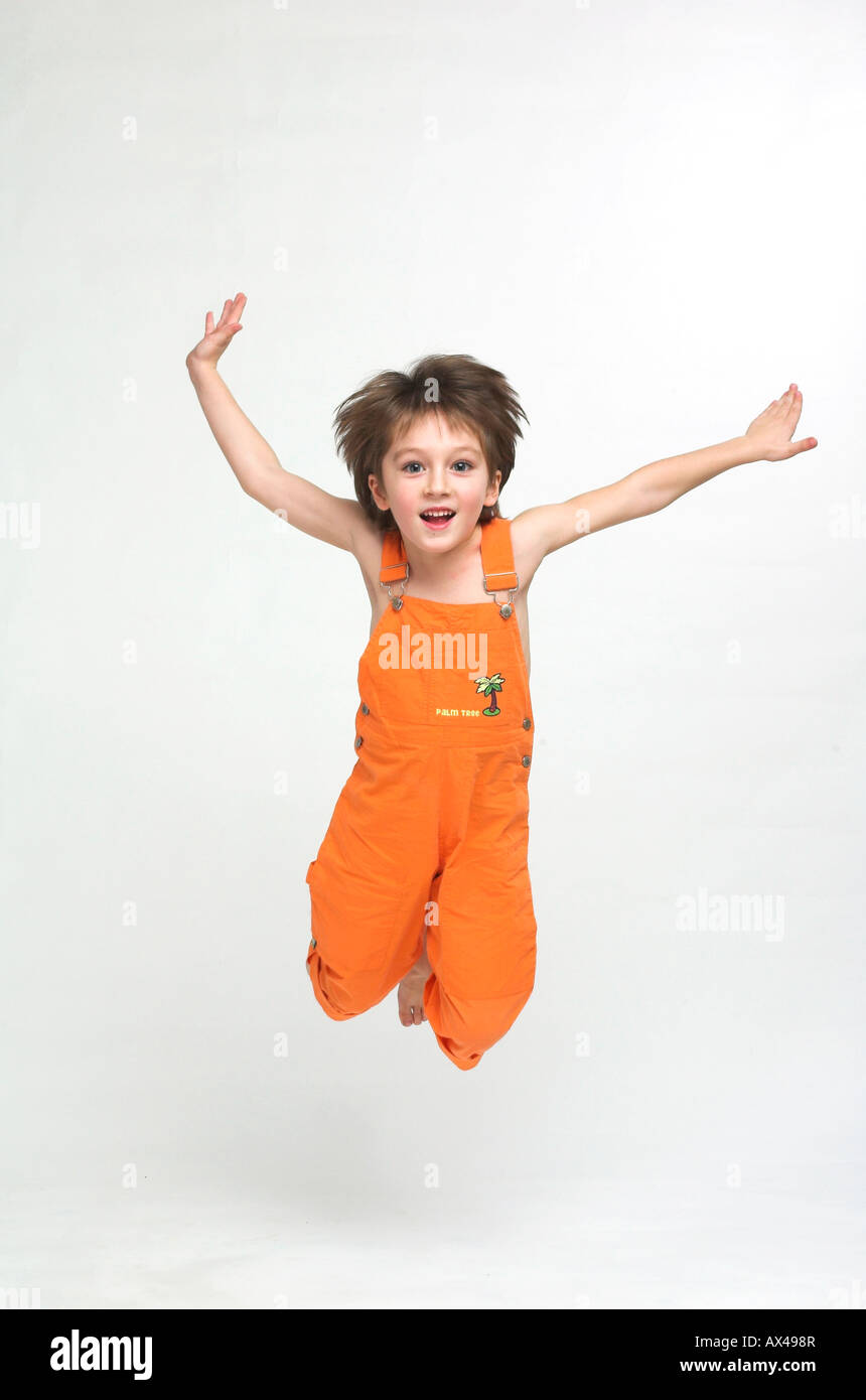 A kid jumping Stock Photo - Alamy