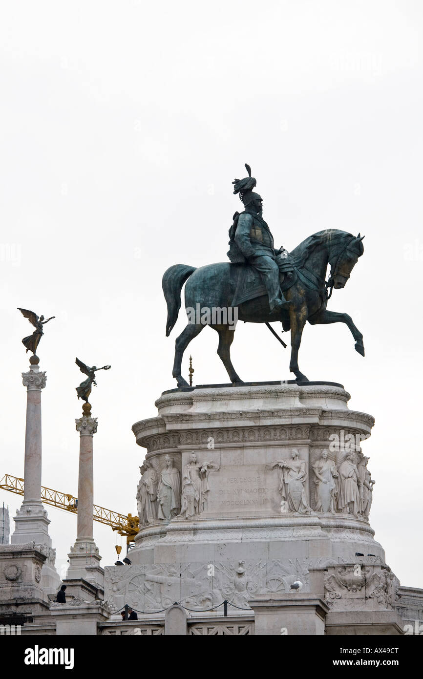 Detail of the Stutue of Vittorio Emmanuel II. First King of a Unified ...