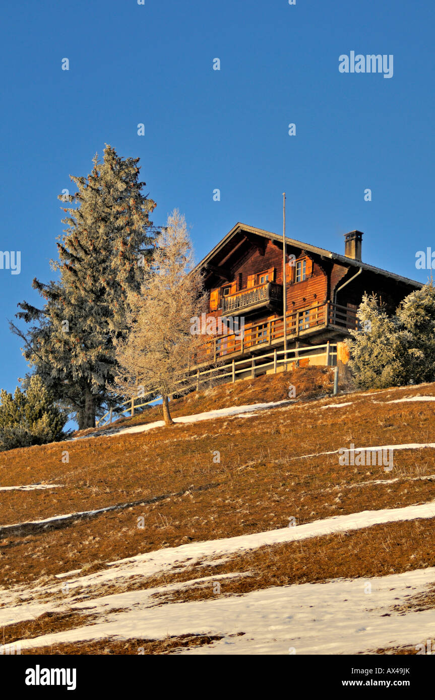 Old Traditional Swiss Alpine Chalet