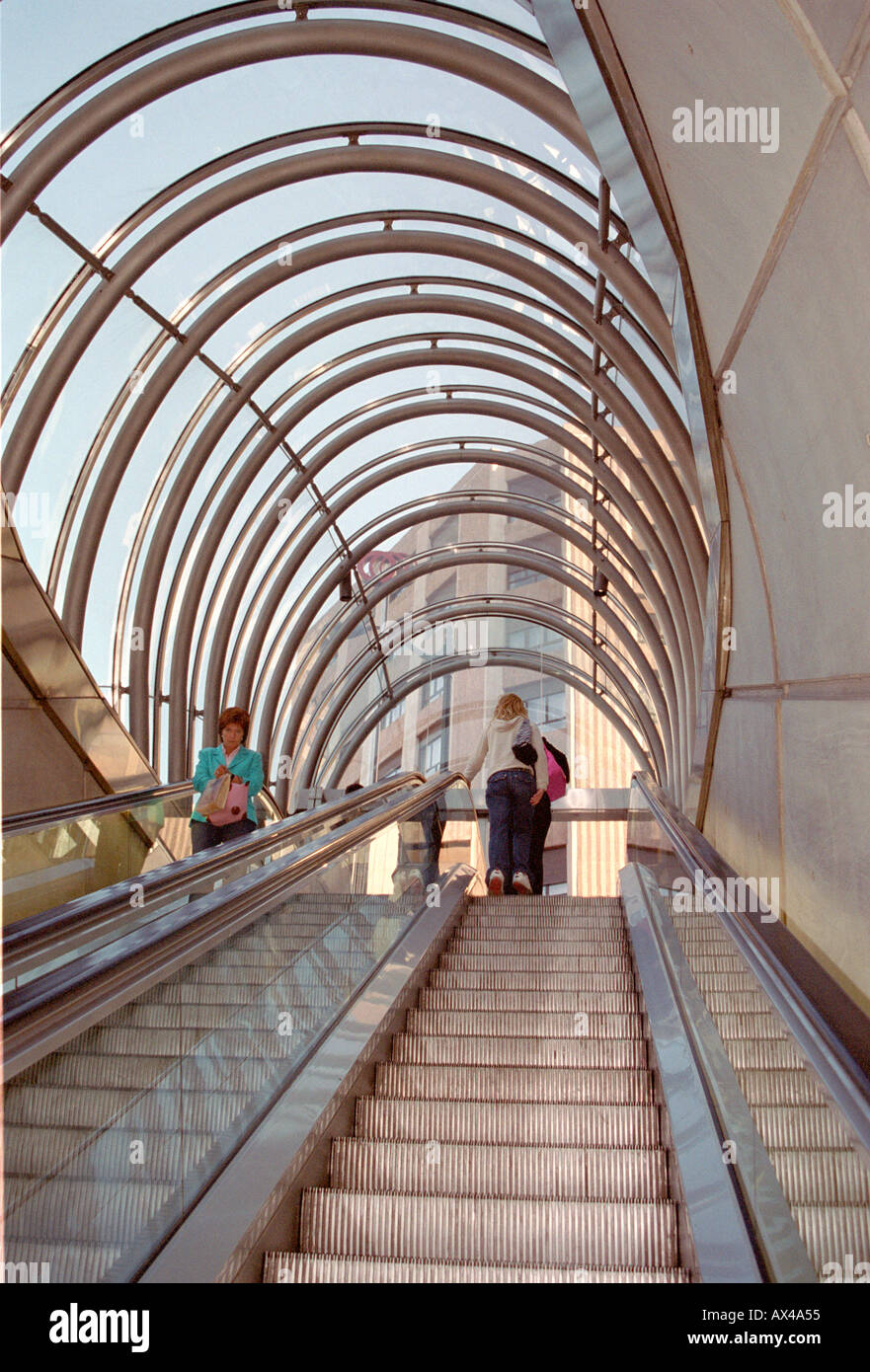 People stairs lights building arches modern aluminium hi-res stock ...