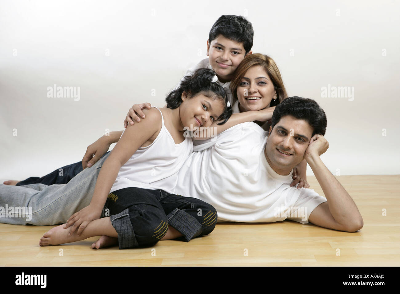 Portrait of a happy family Stock Photo - Alamy