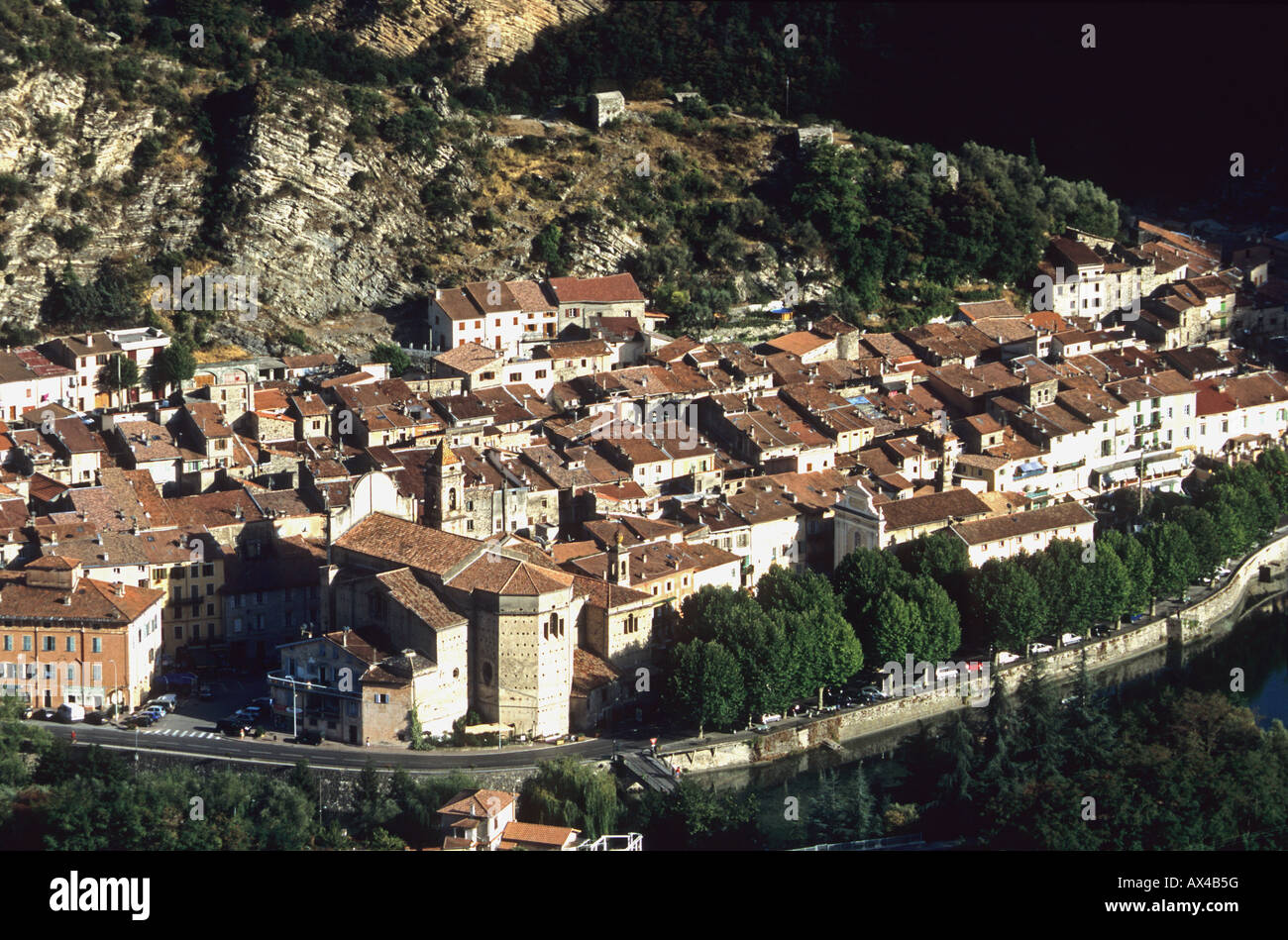 Breil sur Roya Alpes-Maritimes 06 Roya valley Mercantour French alps France Europe Stock Photo ...