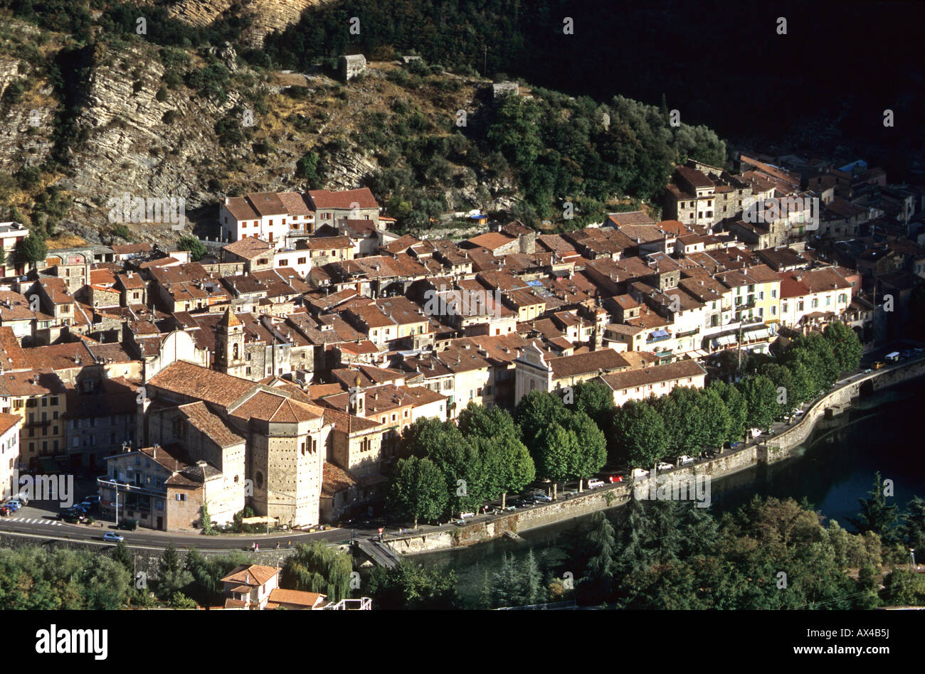 Breil sur Roya Alpes-Maritimes 06 Roya valley Mercantour French alps France Europe Stock Photo ...