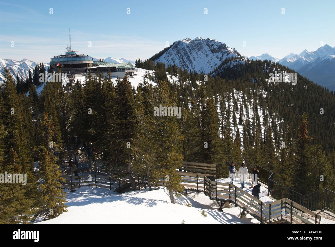 Observatory top sulphur mountain banff High Resolution Stock ...