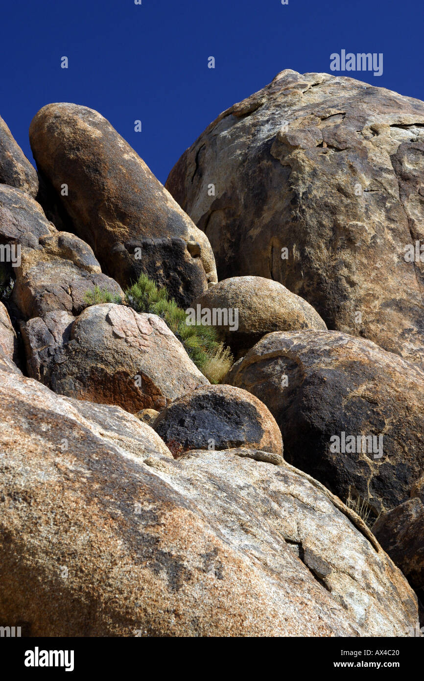 Rocks and boulders in the Alabama Hills near Lone Pine California Stock ...