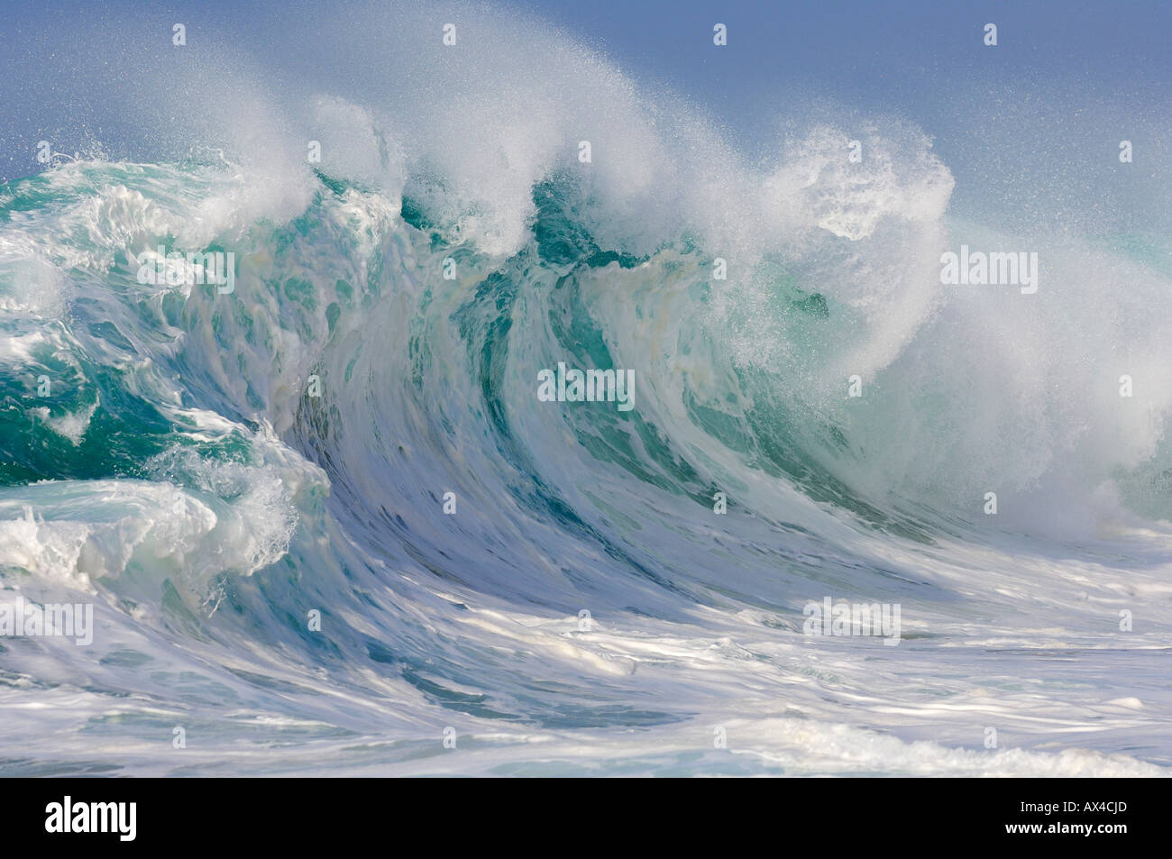 Waves, North Shore, Oahu, Hawaii Stock Photo - Alamy