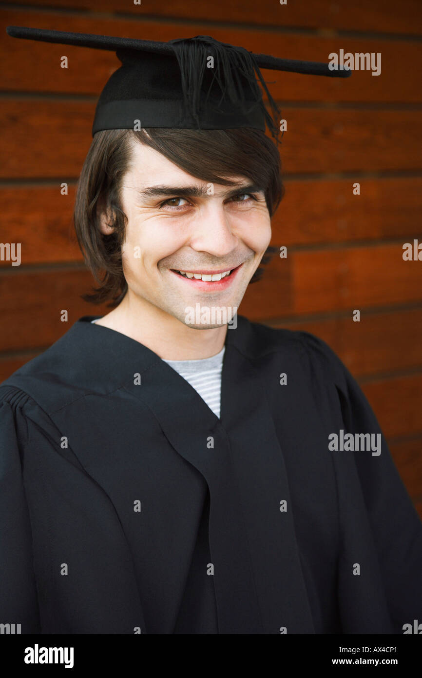 Male college graduate posing outdoors hi-res stock photography and ...