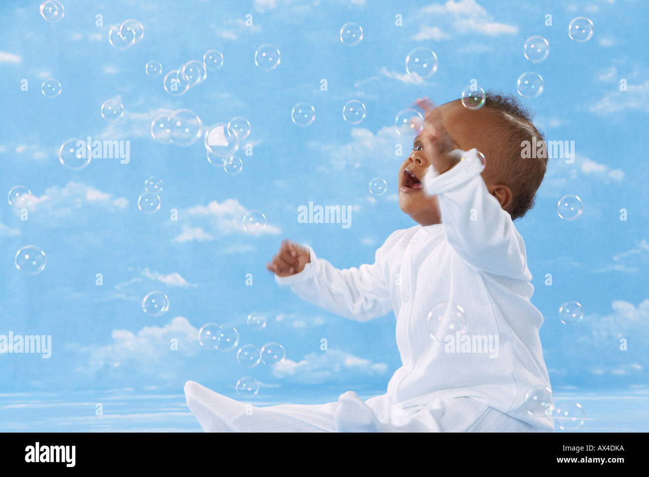 6 Month Old Baby African American High Resolution Stock Photography and ...