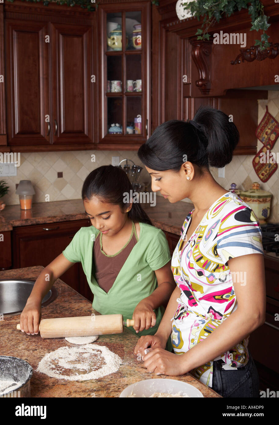 Indian Old Mother And Young Daughter High Resolution Stock Photography ...