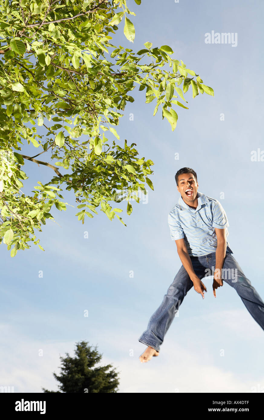 Indian Man Jumping High Resolution Stock Photography and Images - Alamy