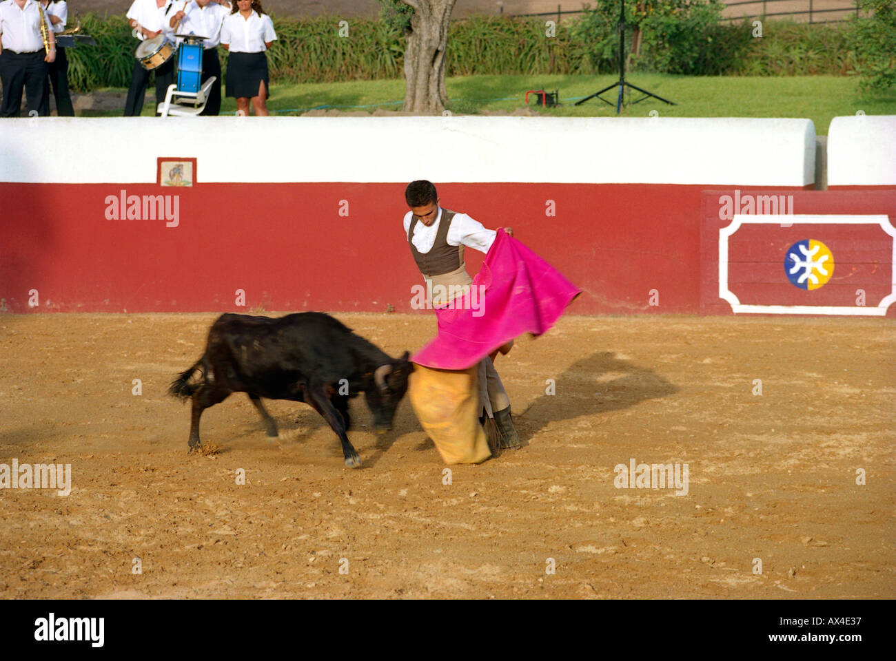 Bull fighter practicing Stock Photo - Alamy