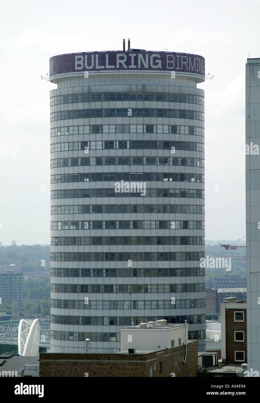 The rotunda round tower block at the Bullring Birmingham Stock Photo ...