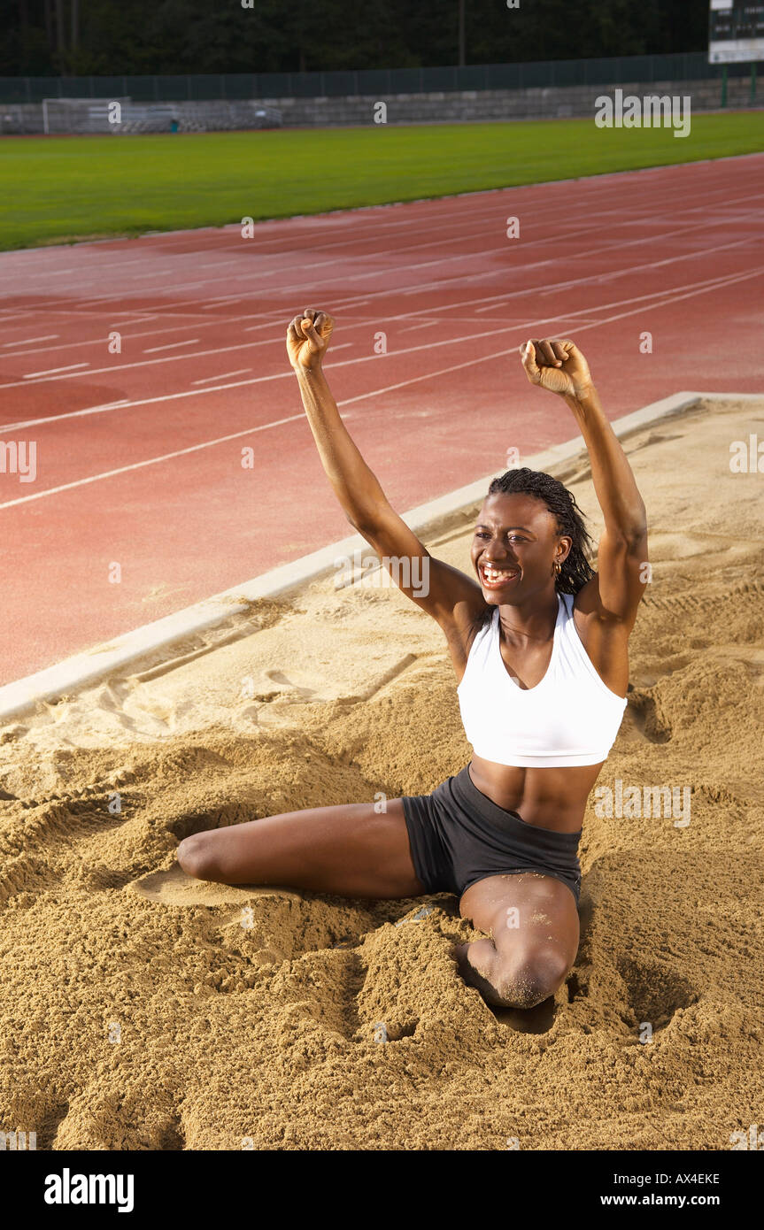 African athlete long jump hi-res stock photography and images - Alamy